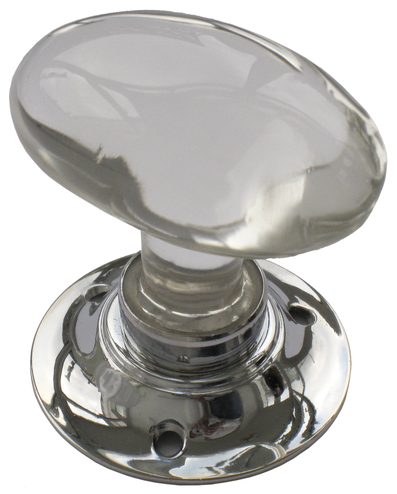 Oval Glass Turning Handle Nickel Base – Chloe Alberry Ltd.