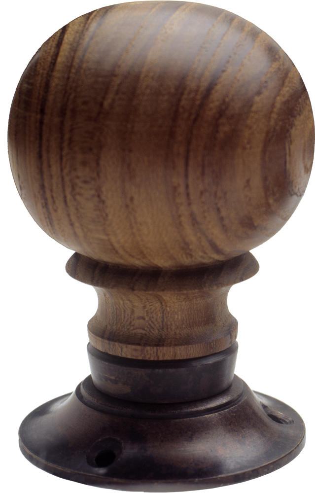 Round Wood Turning Handle Antique Brass Base – Chloe Alberry Ltd.